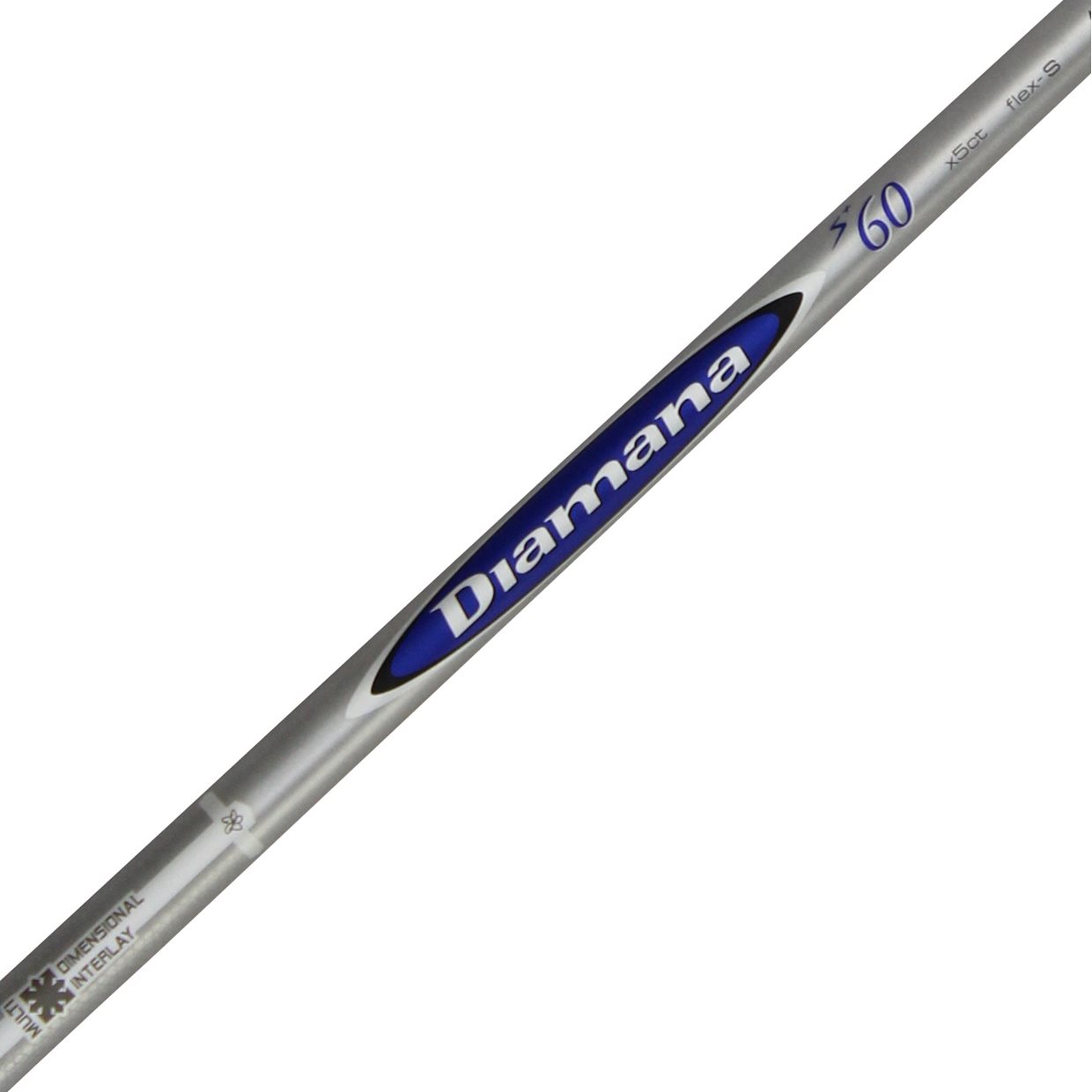 Mitsubishi Rayon Diamana S+ Blue 60 Silver / Blue Single item Golf Shafts at GlobalGolf.ca